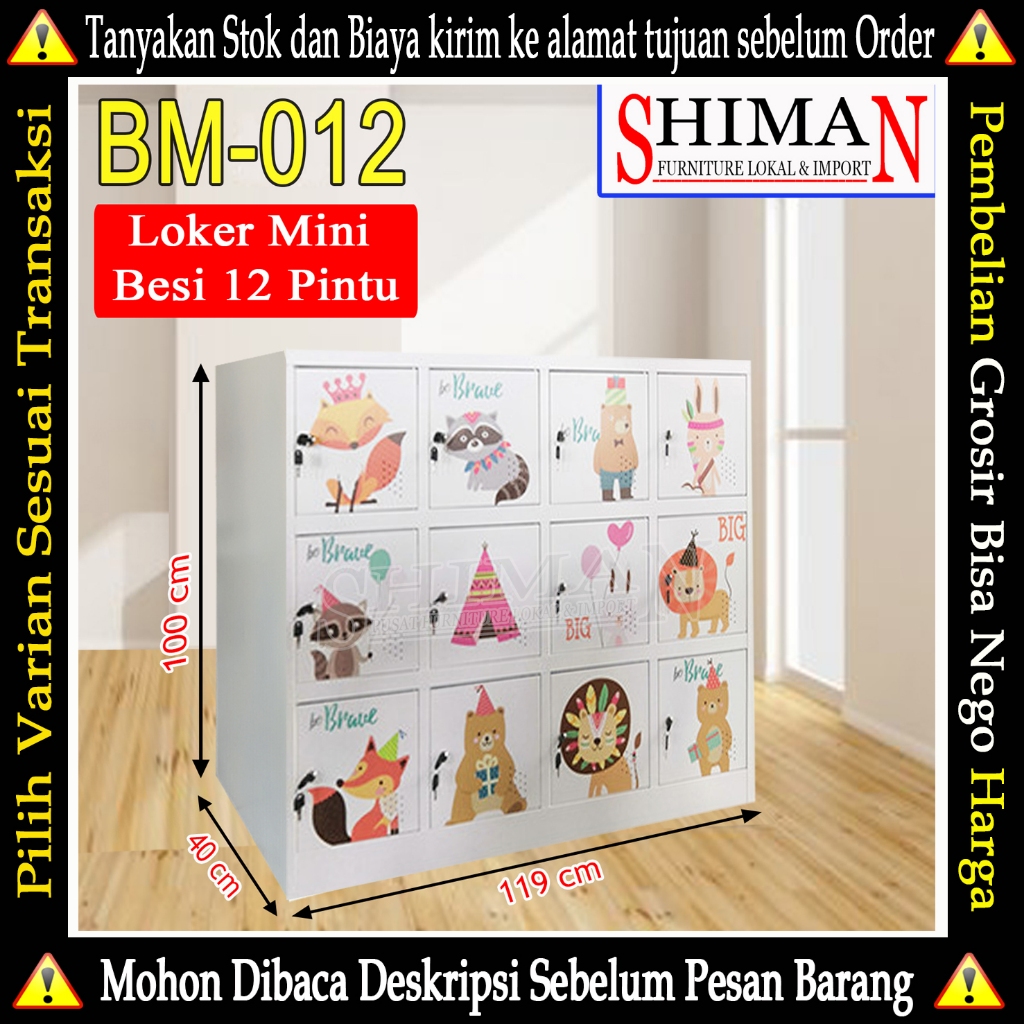 Jual Loker Mini Besi Karakter BM | Loker Anak Besi Karakter BM | Shopee ...