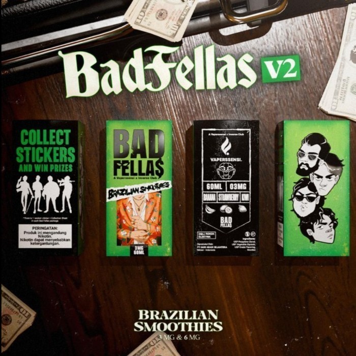 Jual LIQUID BAD FELLAS V2 BRAZILLIAN SMOOTHIES 60ML FREEBASE AUTHENTIC ...