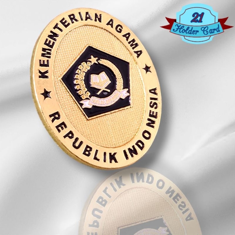 Jual Pin Kemenag Magnet Lencana Kementerian Agama Magnet Bahan Logam ...