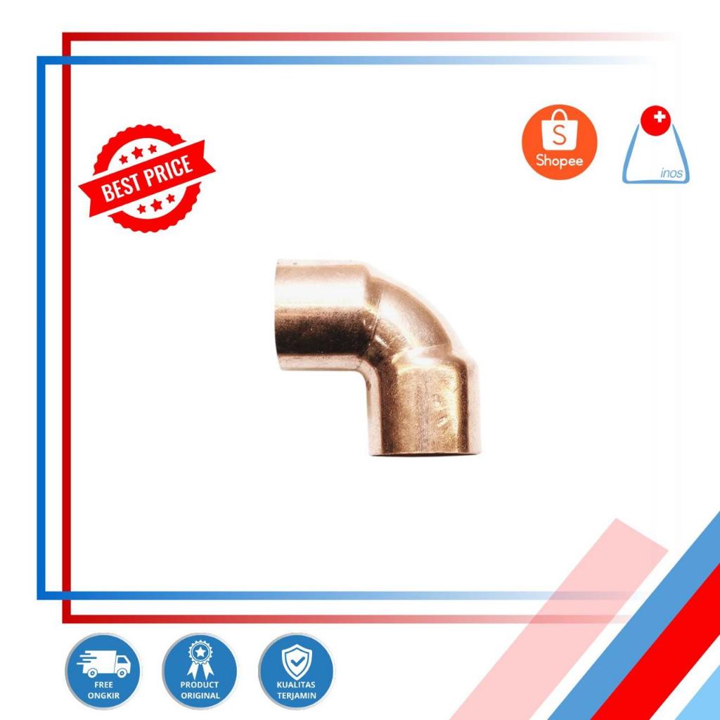 Jual Copper Fitting Tembaga Elbow Ukuran 1/2" (Inchi) | Shopee Indonesia