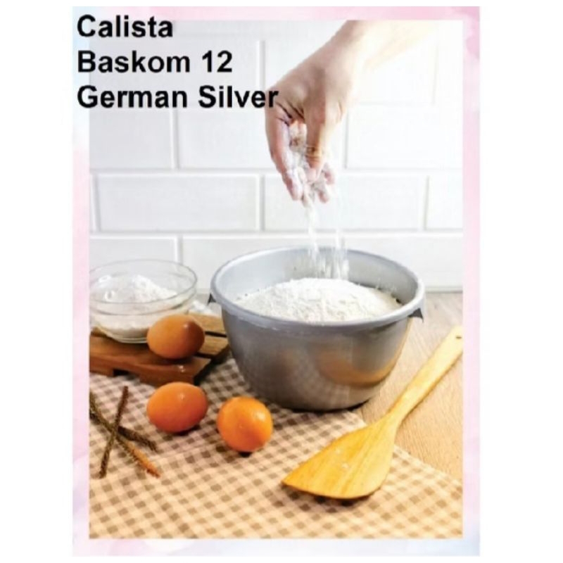 Jual Baskom Beras Silver German 12 inch / Baskom Kokoh Merk Calista ...