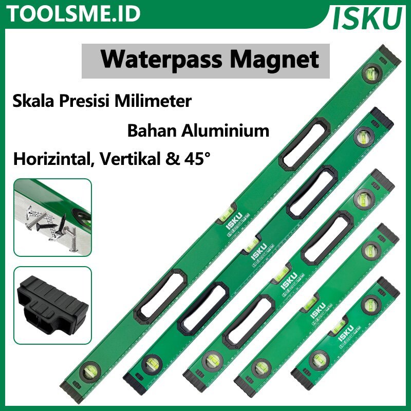 Jual ISKU waterpass magnet Penggaris Waterpass Magnet Spirit Level ...