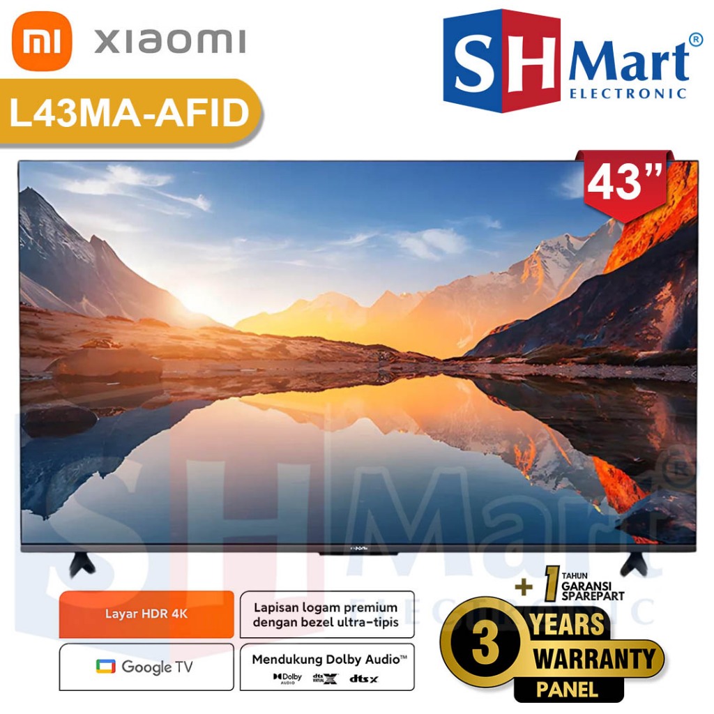 Jual TV XIAOMI A PRO 43 INCH FULL HD GOOGLE TV NEW 2025 GARANSI RESMI | Shopee Indonesia