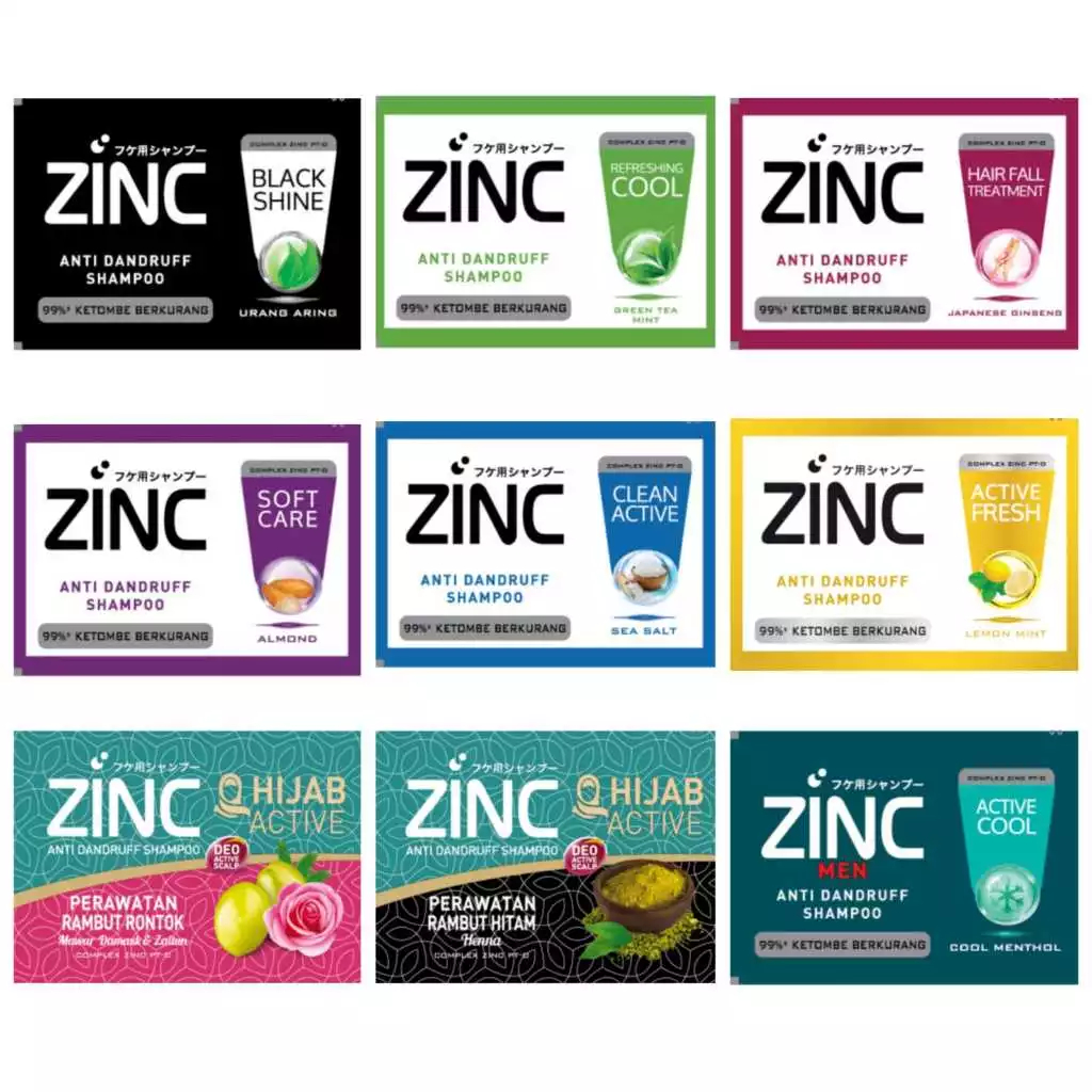 Jual SAMPO ZINC SACHET / 1 RENCENG ISI 12 / 10ML | Shopee Indonesia