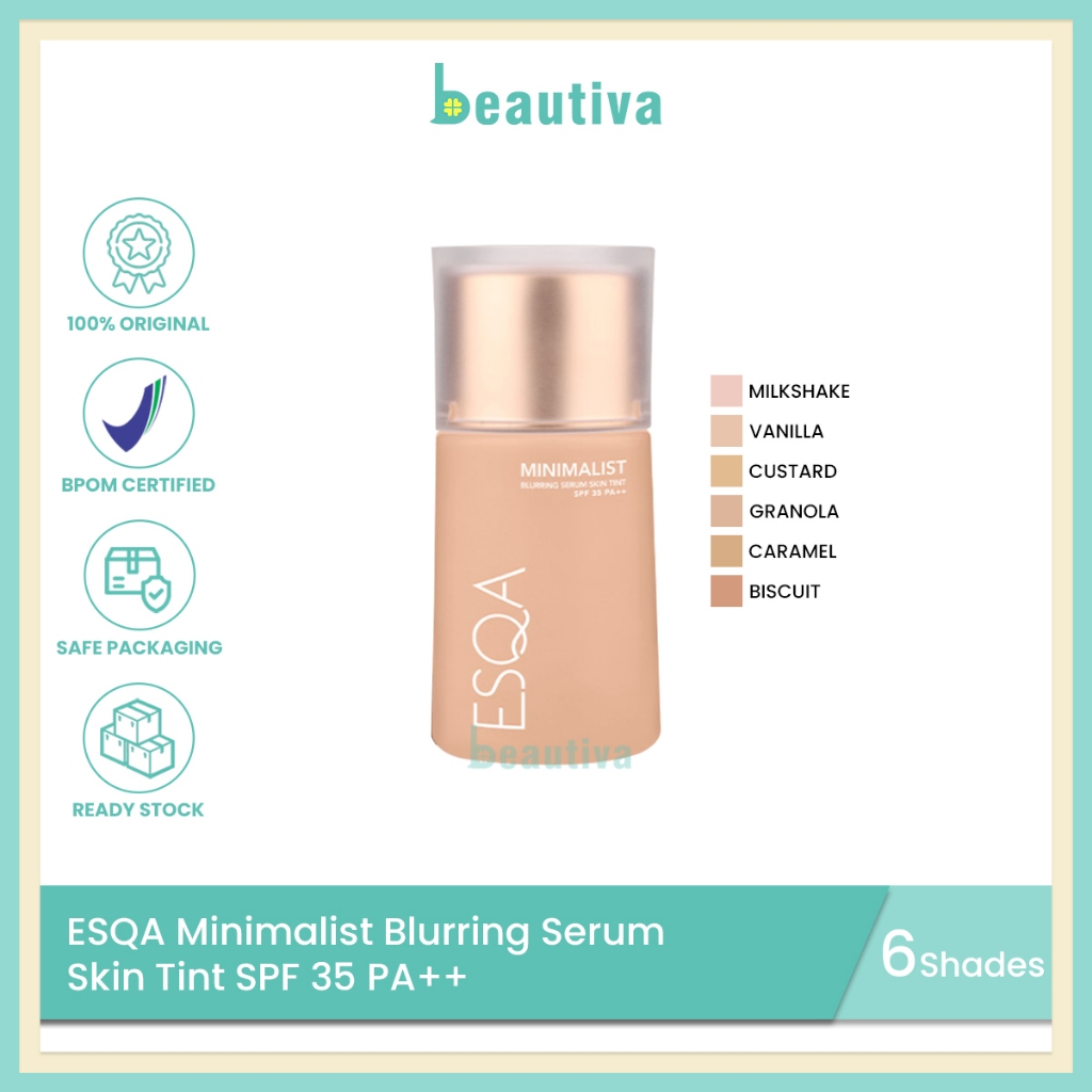 Jual ESQA Minimalist Blurring Serum Skin Tint SPF 35 PA++ | Shopee ...