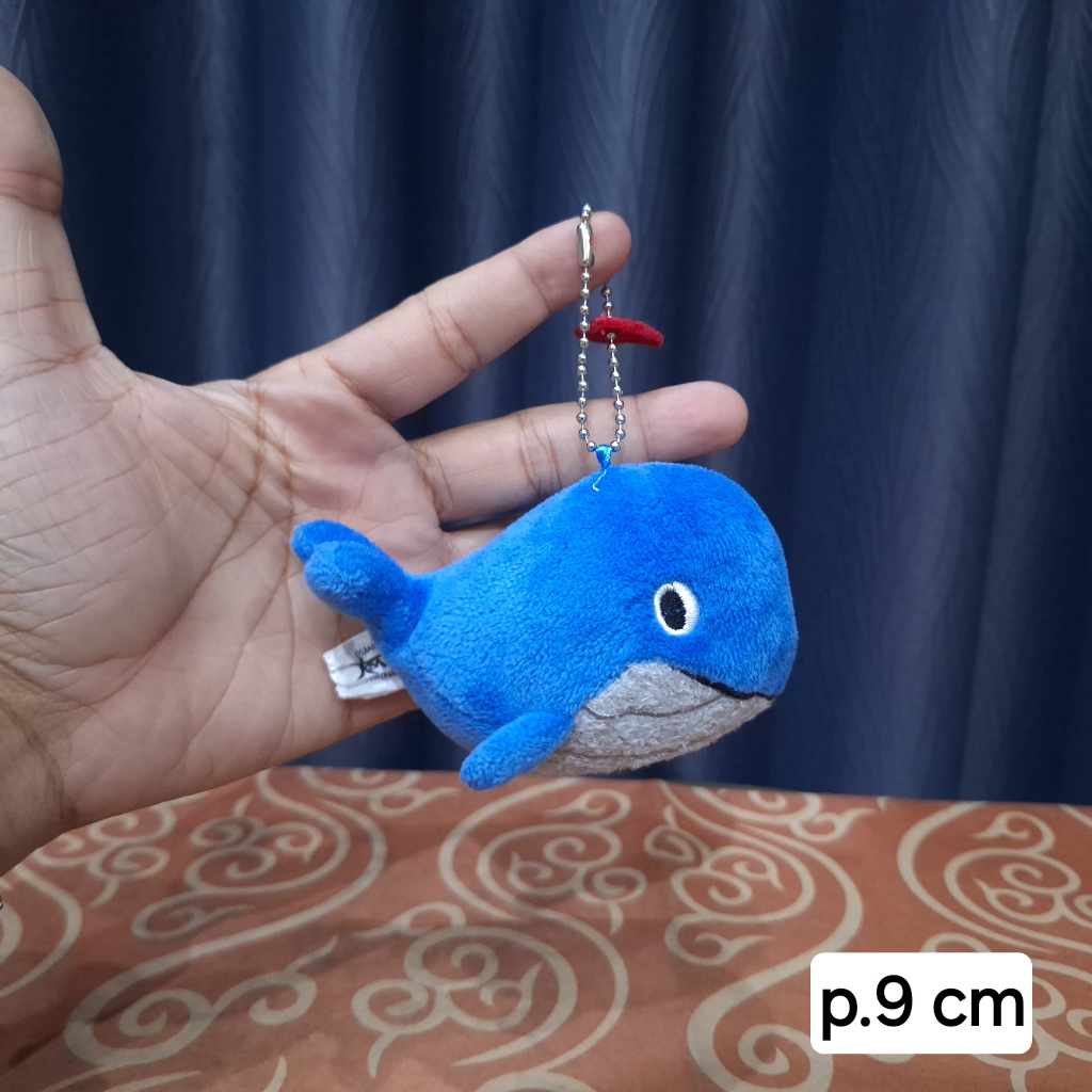 Jual Boneka Ikan Paus Whale Biru Kecil Original Yokohama Cantik Lucu ...
