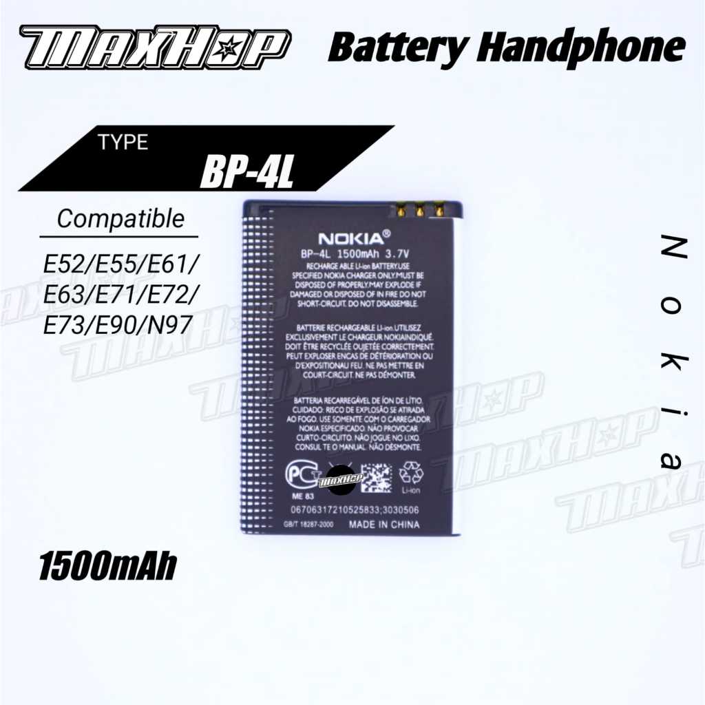 Jual Baterai Nokia E61 / E63 / E71 / E72 / E73 / E90a / N97 Original ...