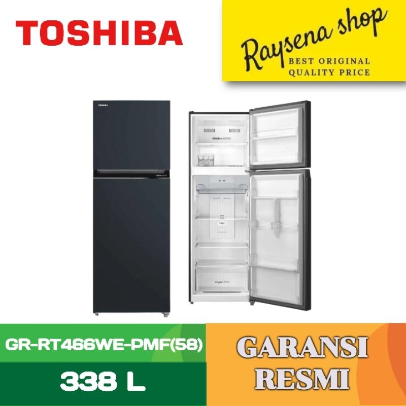 Jual TOSHIBA KULKAS 2 PINTU BESAR REFRIGERATOR GR-RT466WE-PMF(58 ...
