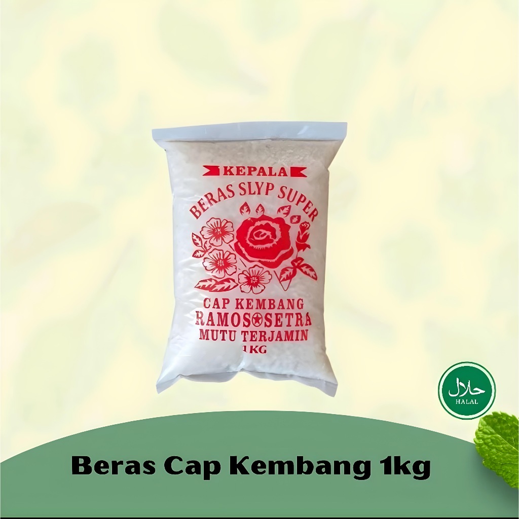 Jual Beras Cap Kembang Ramos Setra Kemasan 1kilo / 1000gram | Shopee ...