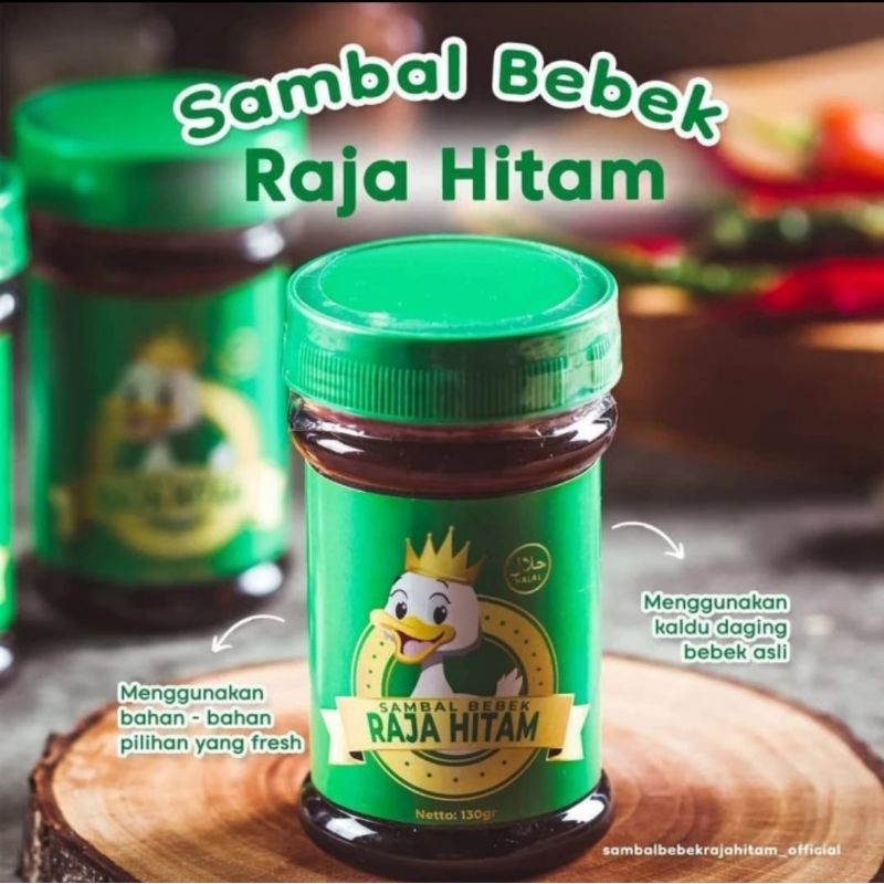 Jual sambel bebek raja Hitam mantap enak banget cok | Shopee Indonesia
