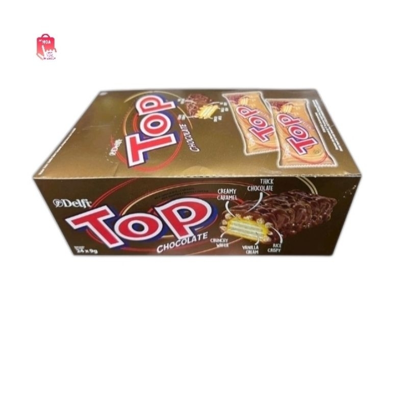Jual Delfi Top Wafer Snack - Chocolate (1 box/12 pcs) | Shopee Indonesia