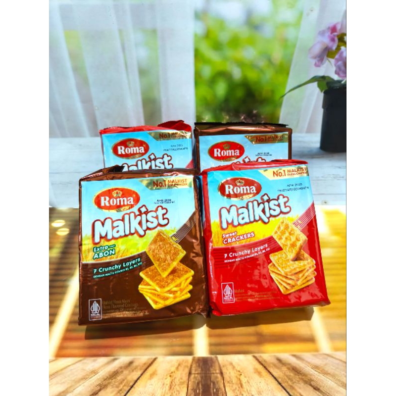 Jual ROMA MALKIST CRACKERS MALKIST ABON 224 GRAM | Shopee Indonesia