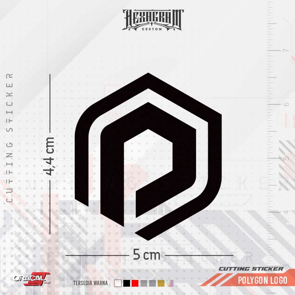 Jual Cutting Sticker Sepeda Logo POLYGON Tube | Stiker Sepeda Logo ...