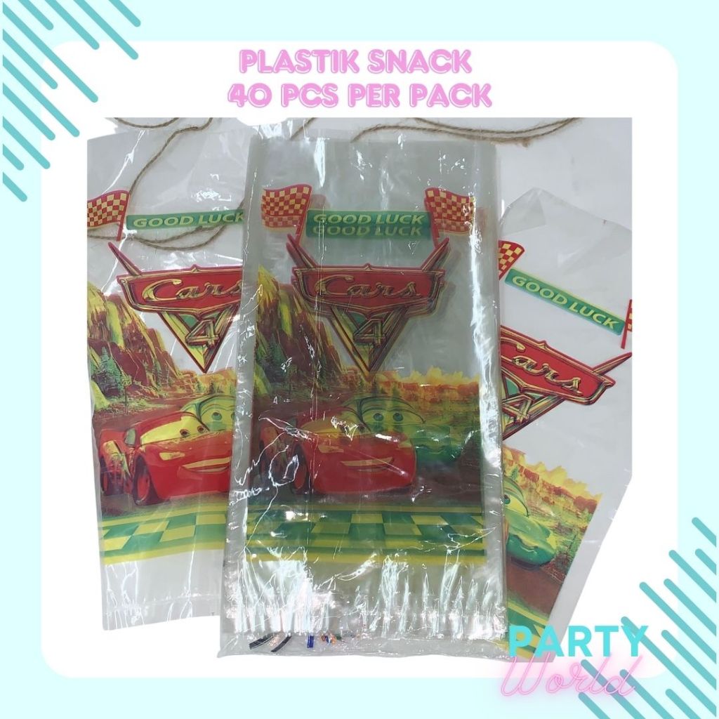 Jual Plastik Snack Plastik Snak Ulang Tahun Karakter Isi 40 Pcs Kantong ...