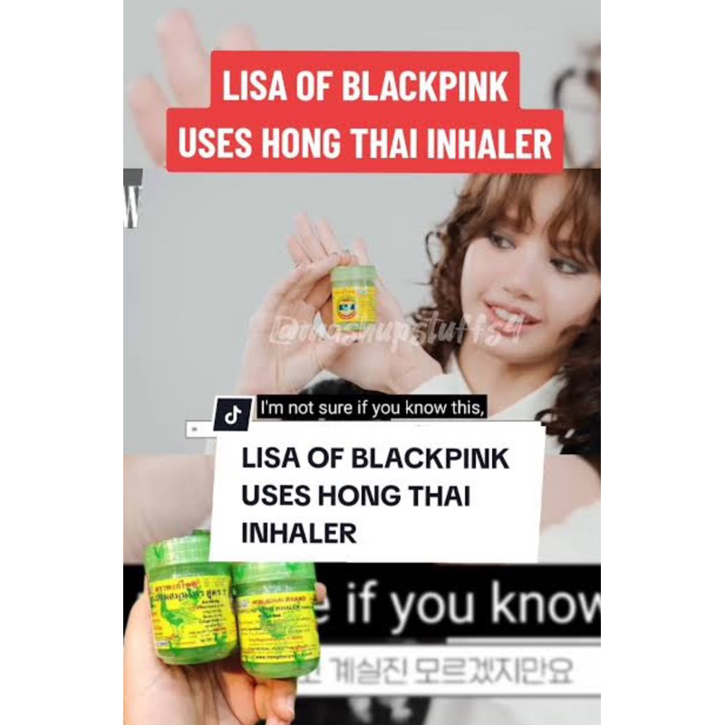 Jual HONGTHAI INHALER VIRAL LISA BLACKPINK JASTIP TOFU BANGKOK ORIGINAL ...