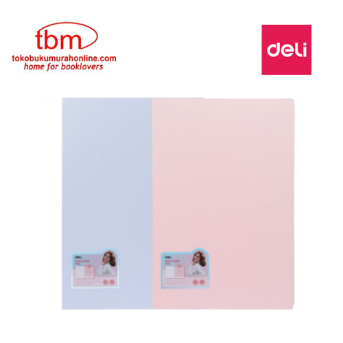 Jual Deli Display Book / Map Clear Holder F4 FOLIO 30 Lembar F996 ...