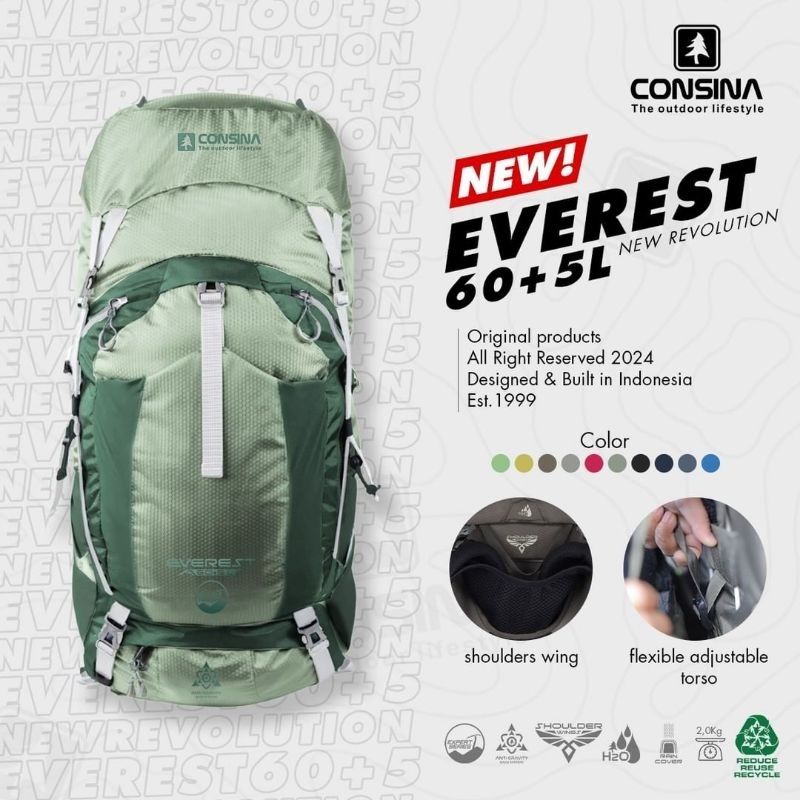 Jual Consina Everest Batch 3 Ransel Keril Backpack Gunung Outdoor ...