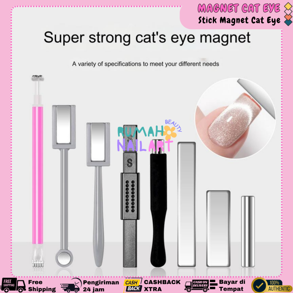 Jual MAGNET CAT EYE Stick Multifungsi Pembentuk Efek Cat Eye Nail Art ...