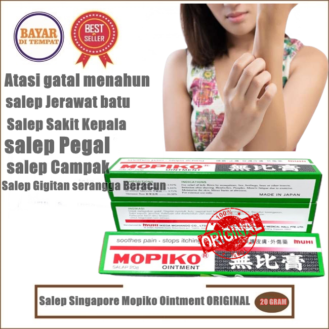 Jual Salep Singapore Mopiko Ointment 20gr ORIGINAL Atasi SALEP gatal ...
