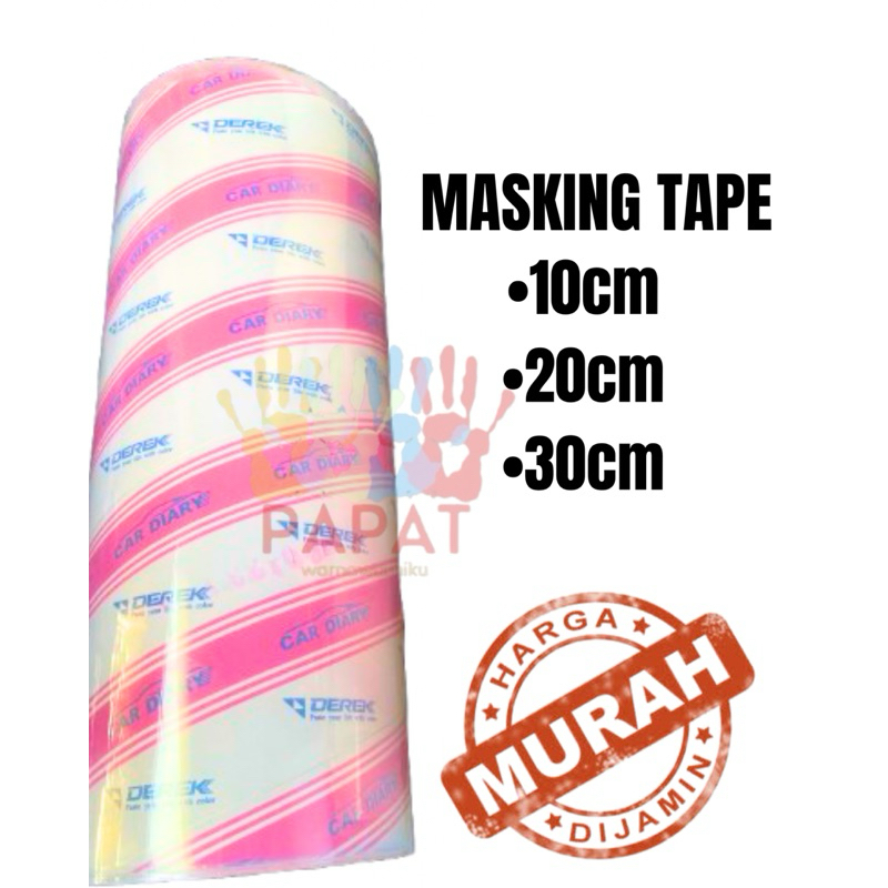 Jual MASKING TAPE STIKER DEREK (PROMO 20cm) CLEAR MASKING LAMINATING ...
