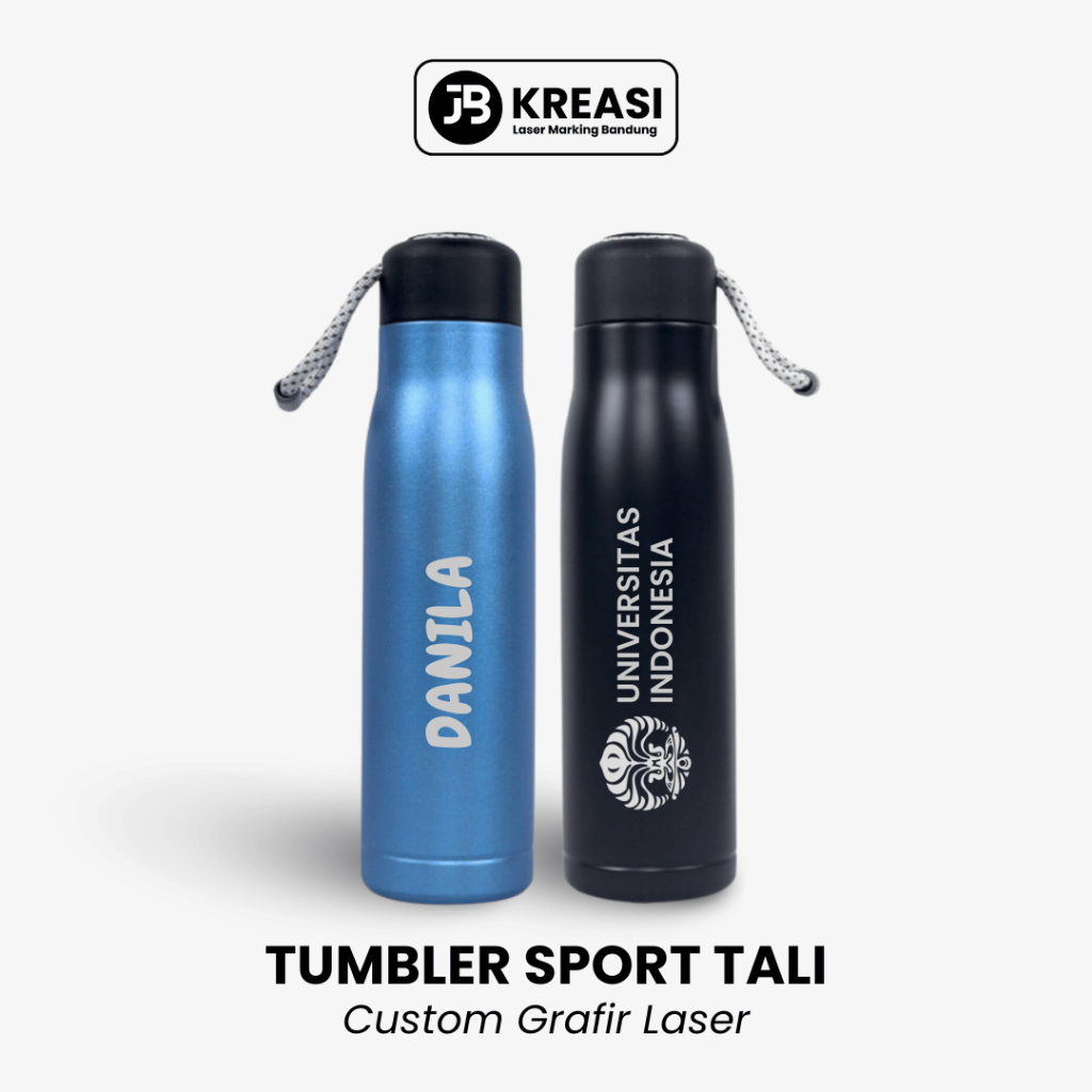 Jual Tumbler Custom Sport Tali 500ml Cetak Grafir Laser / Botol Minum ...