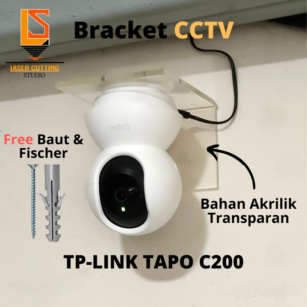 Jual TP-LINK Tapo C200 CCTV Wall Mount Bracket Akrilik | Shopee Indonesia
