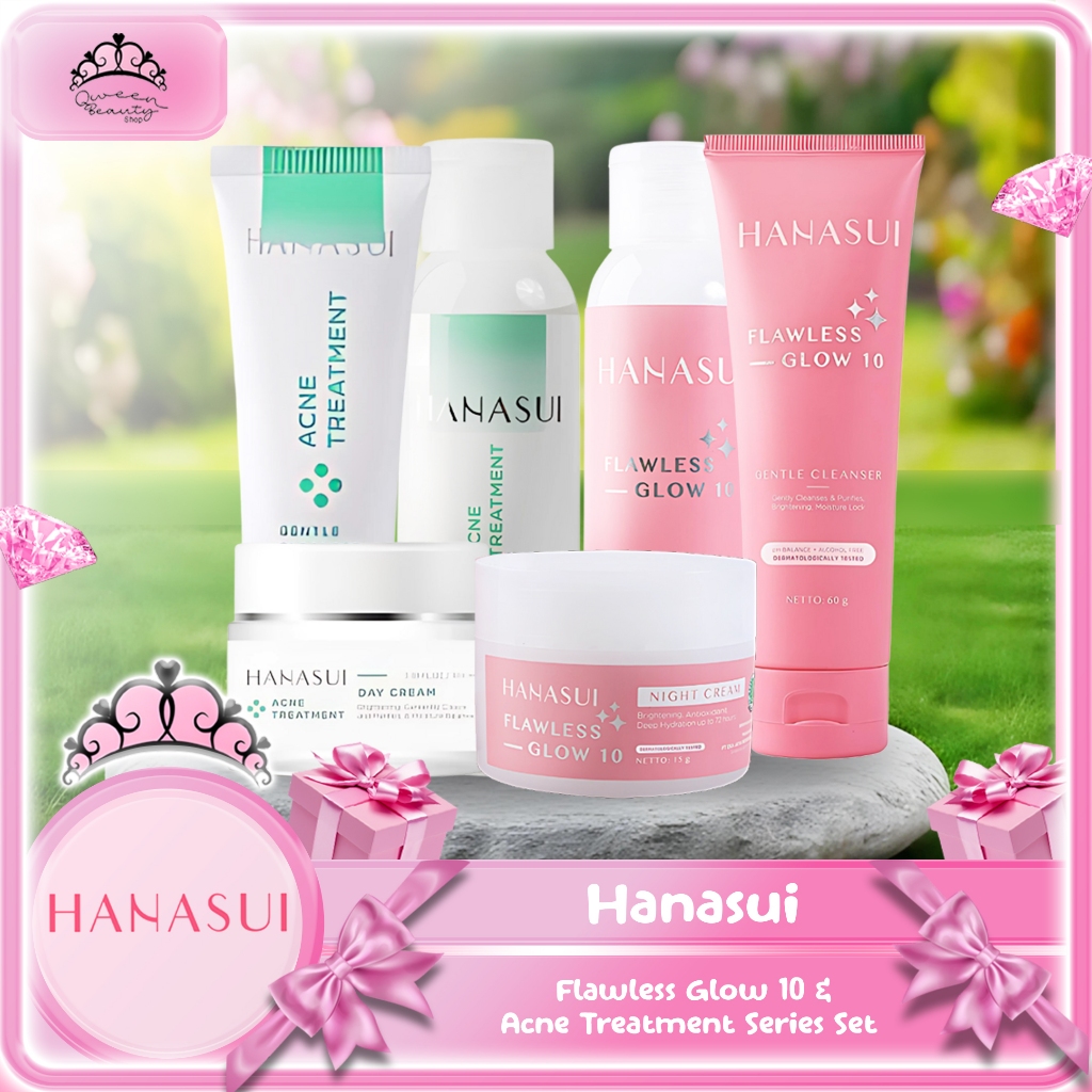 Jual HANASUI Flawless Glow 10 & Acne Treatment Series Set | Shopee ...