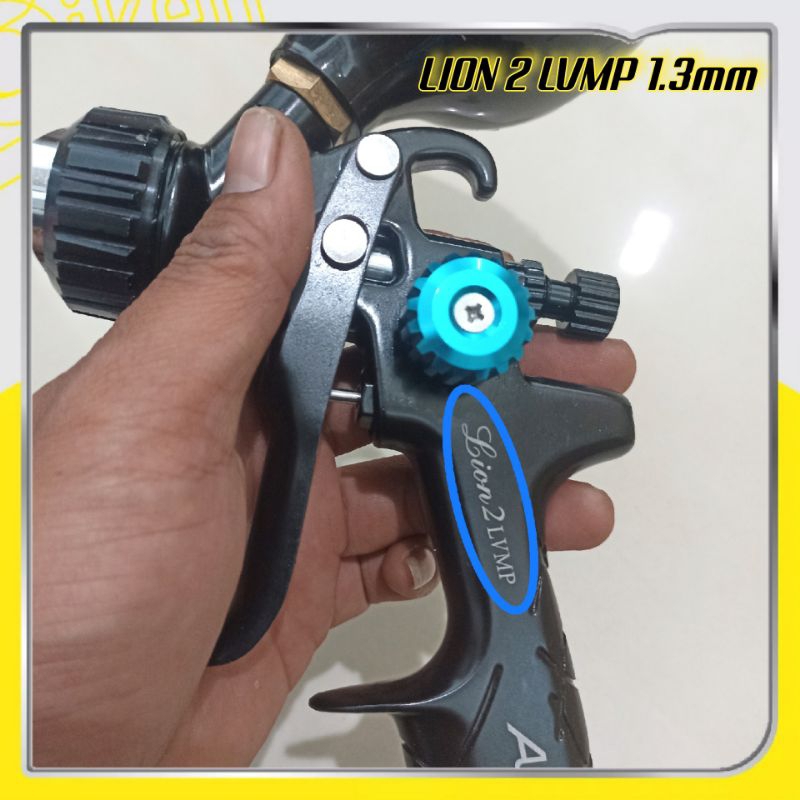 Jual Spray Gun Auarita Lion 2 LVMP New Model 1.3mm Cup 600ml Original ...