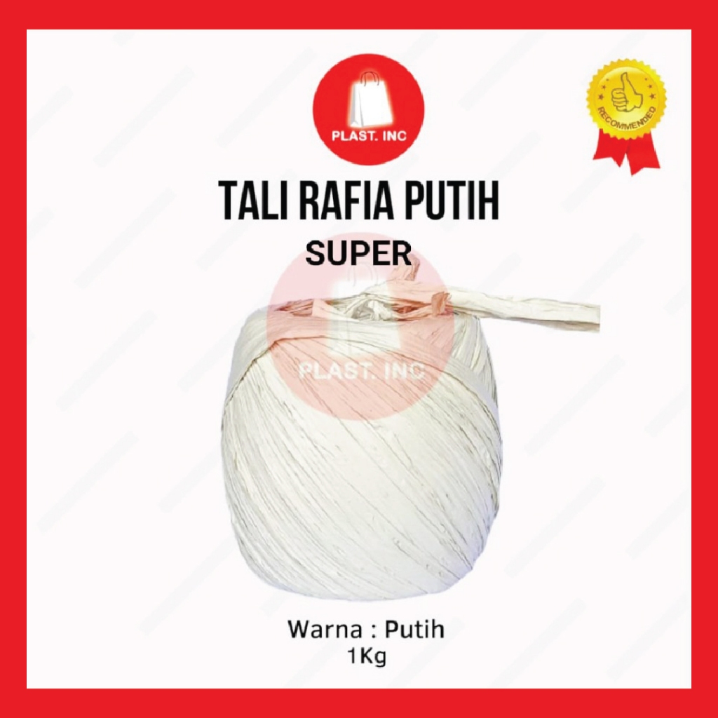 Jual TALI RAFIA / TALI PACKING / TALI GULUNG WARNA PUTIH | Shopee Indonesia