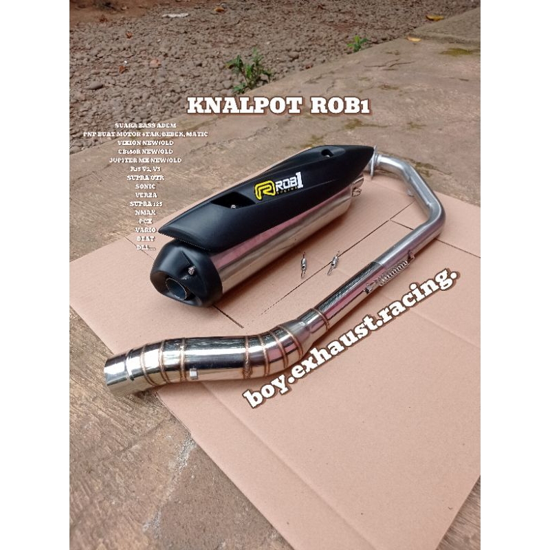 Jual Knalpot ROB1 untuk semua jenis motor matic Suara Bass Adem ...