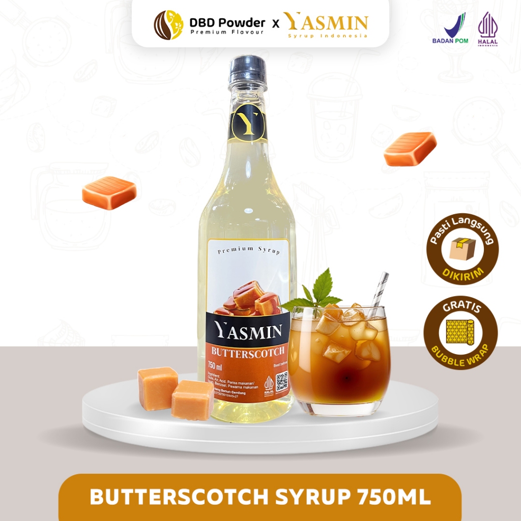 Jual Yasmin - Syrup Butterscotch (750ml) | Sirup Minuman Rasa ...