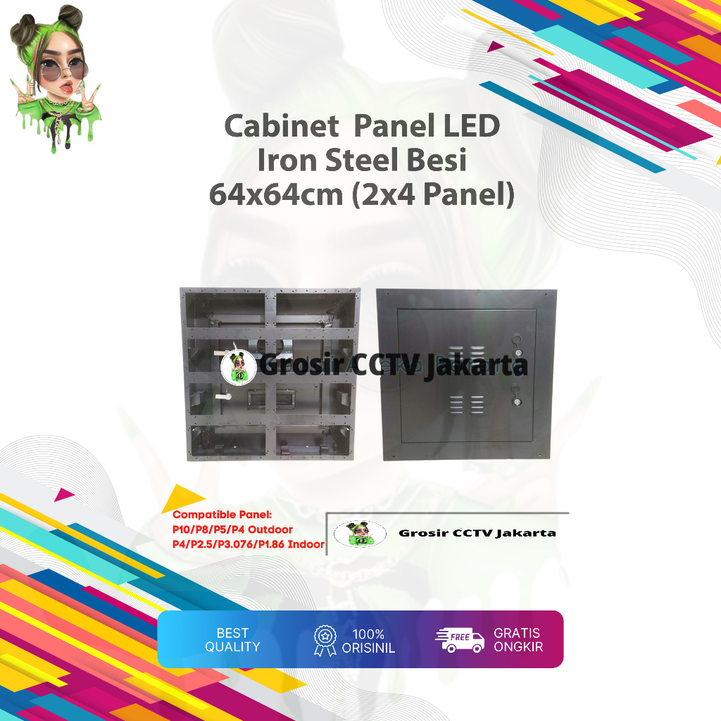 Jual Cabinet Kabinet LED Videotron Iron Steel Besi 64x64 640x640 64 ...