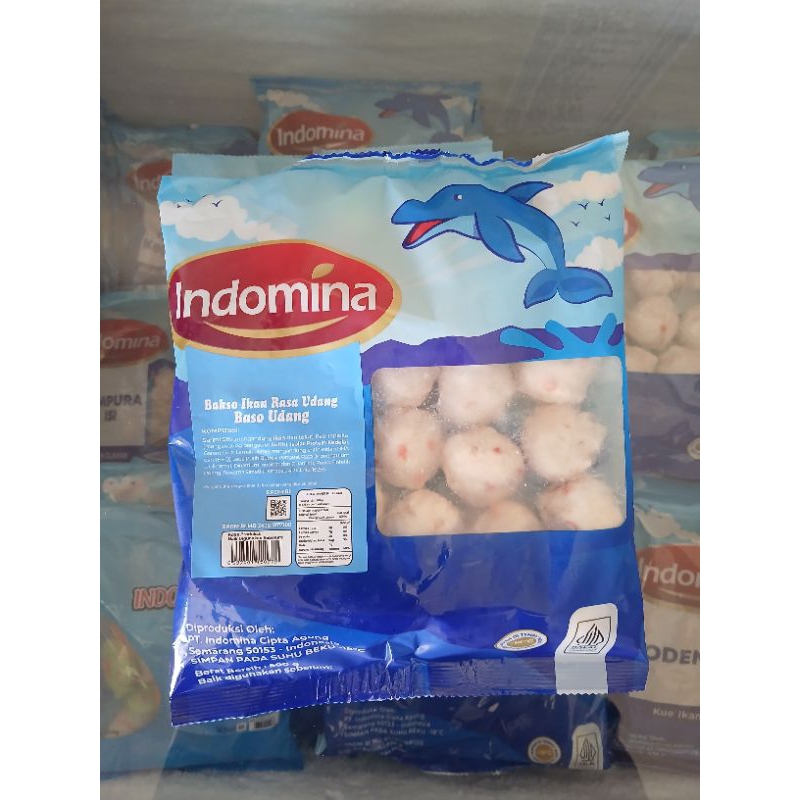 Jual indomina bakso ikan rasa udang - frozen food baso udang | Shopee ...
