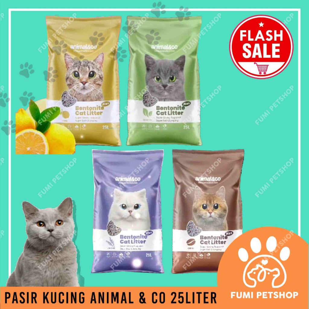 Jual PASIR KUCING BENTONITE ANIMAL&CO / LUMINA PET PASIR GUMPAL KUCING ...