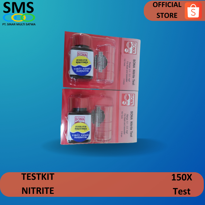 Jual Test kit Sona Nitrite 150x test/Tes Nitrit untuk Air Tawar dan Air ...