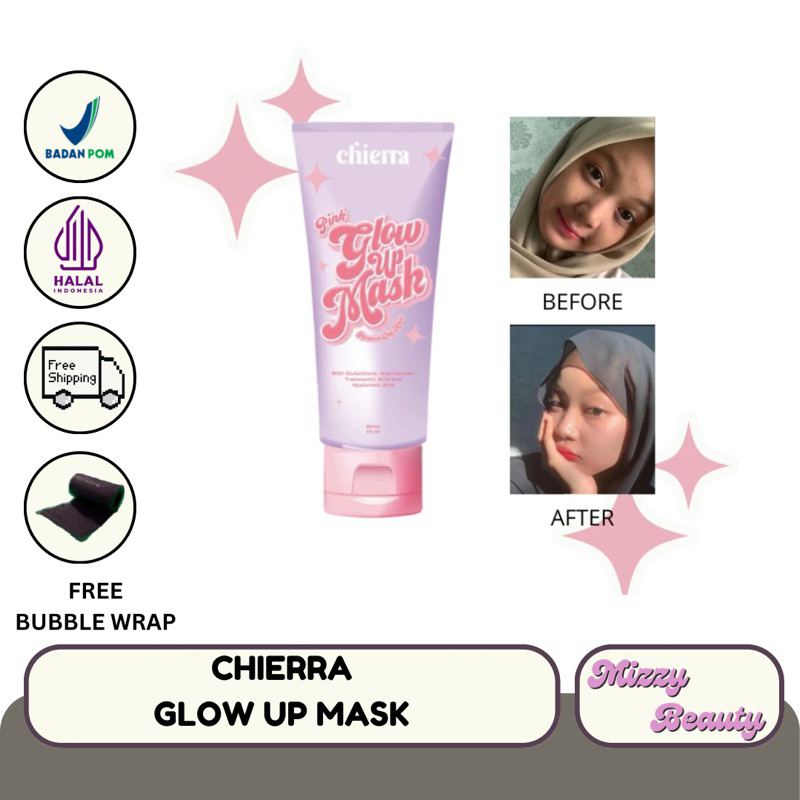 Jual [READY] CHIERRA PINK GLOW UP MASK BRIGHT N GLOW BOOSTER SERUM ...