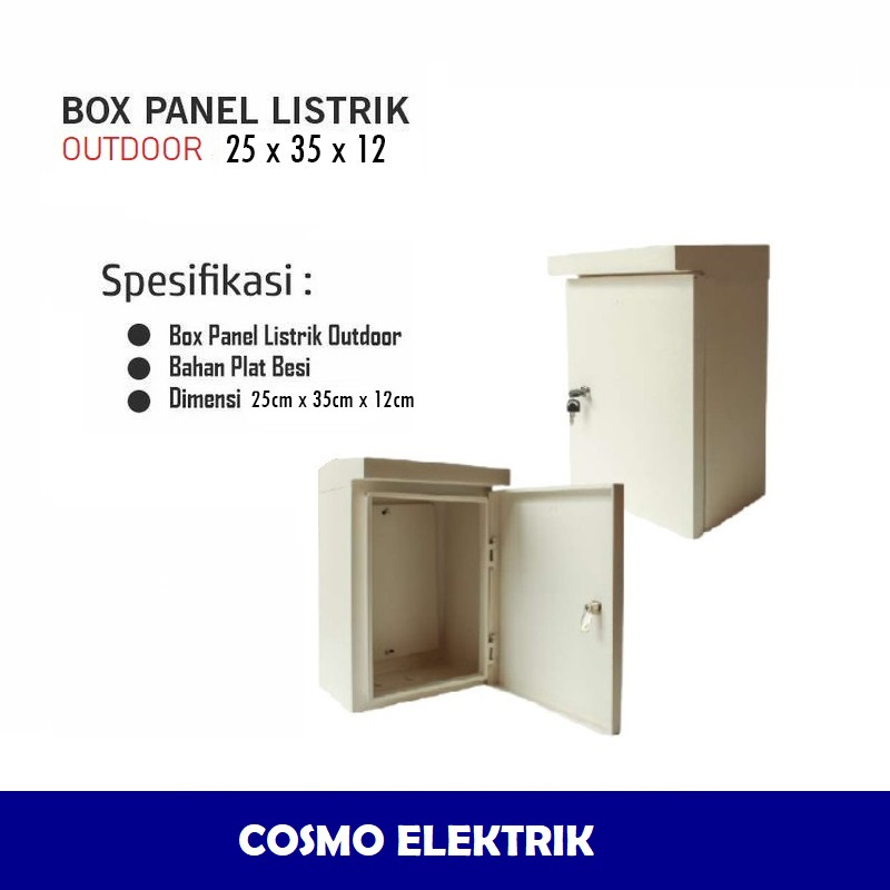 Jual Box Panel IONEE TOPI Outdoor 25x35x12 cm Kotak Panel Listrik Plat ...