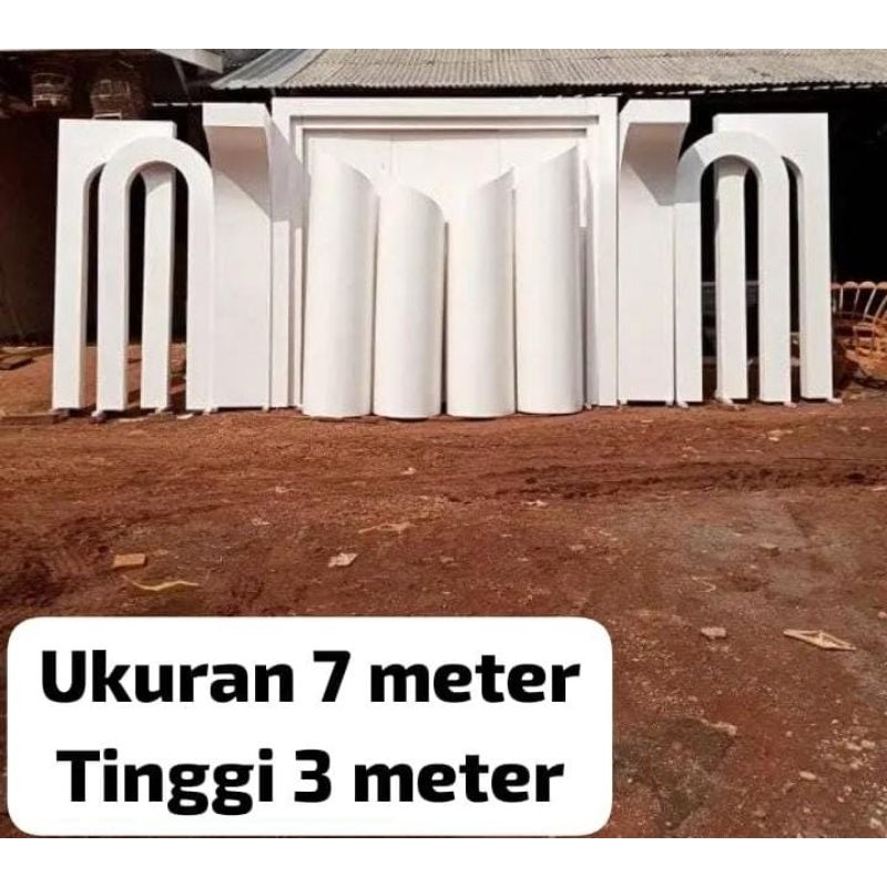 Jual PELAMINAN BACKDROP rangka kayu dan triplek 9m dan 3m | Shopee ...