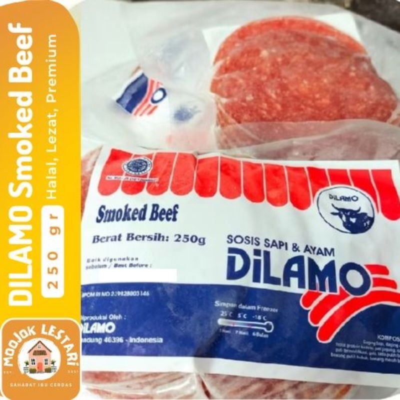 Jual MOOJOK-Dilamo Smoked Beef 250Gr isi 10 Slice Daging sapi Premium ...