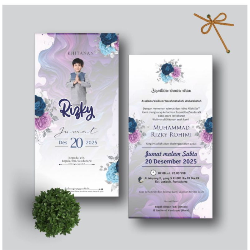 Jual undangan khitan khitanan murah proses cepat siap sebar | Shopee ...