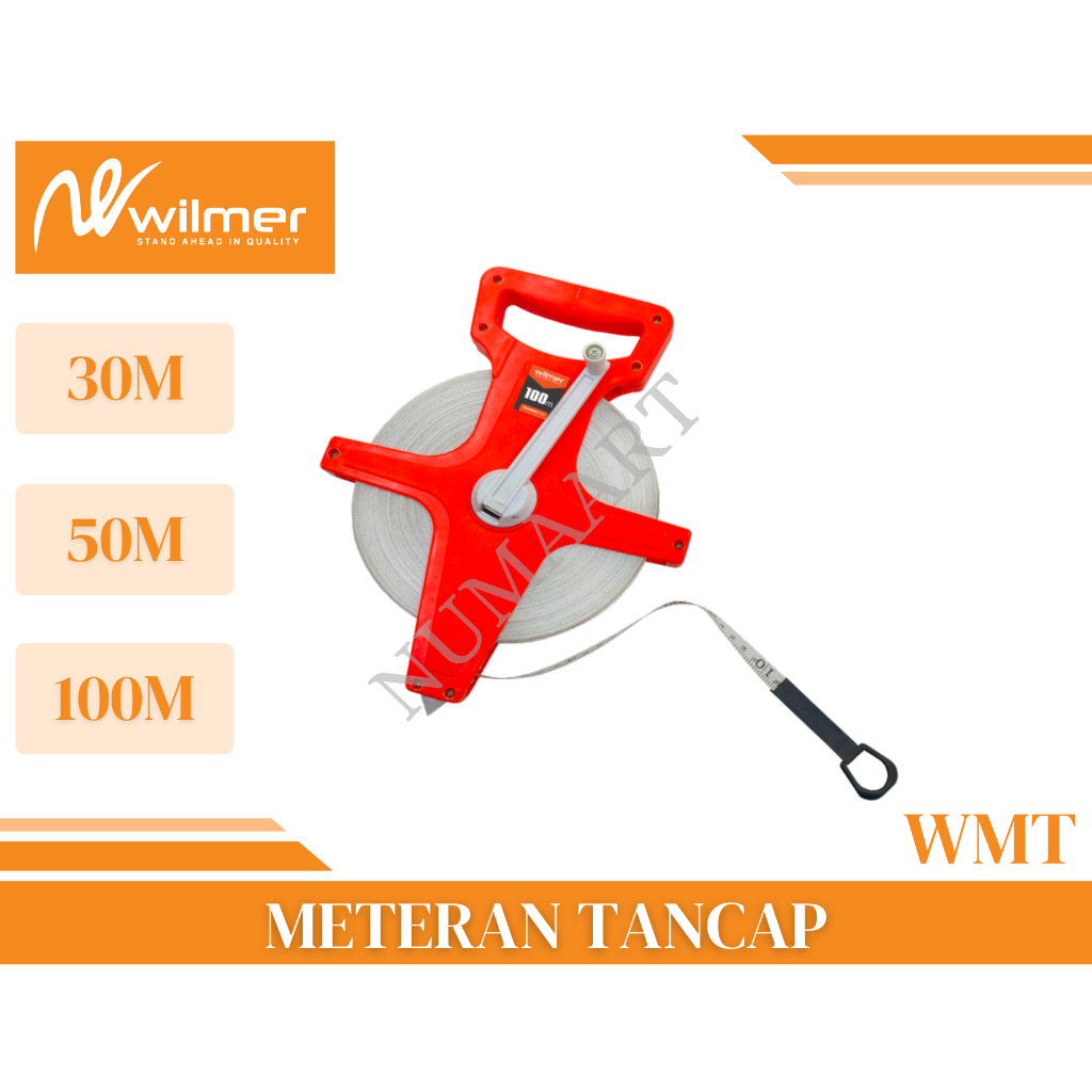 Jual WILMER WMT / METERAN TANAH METERAN TANCAP 30 50 100 METER METERAN ROLL MEASURE TAPE ...
