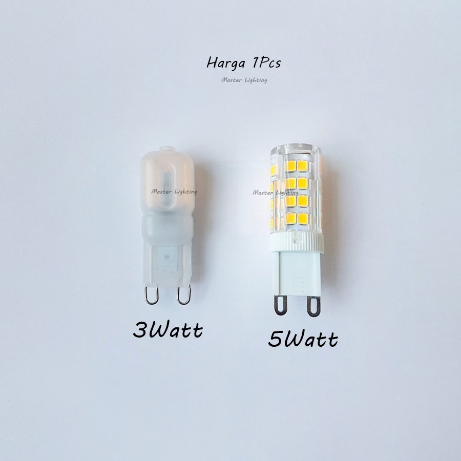 Jual Lampu halogen Kacang led kaki G9 3W 5w 220V white / warm white ...