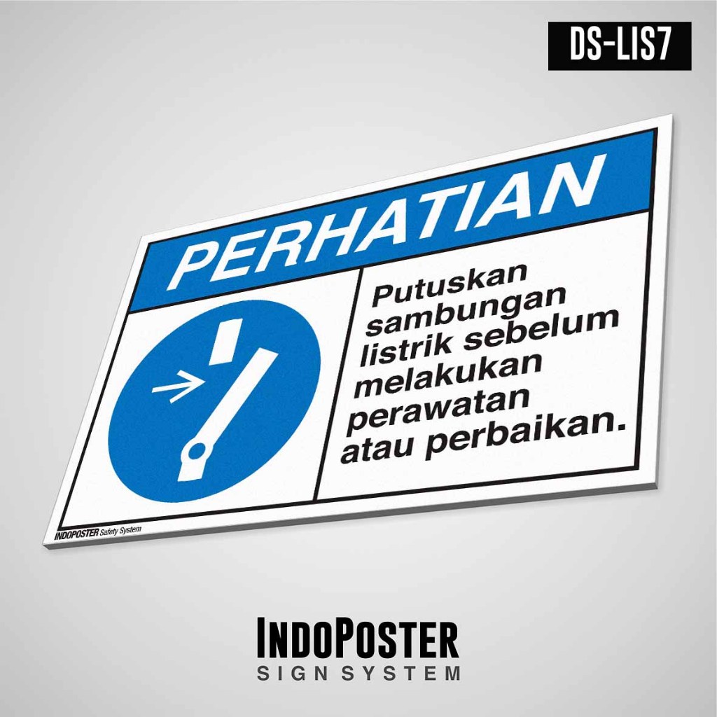Jual Sign PVC Safety Rambu K3 Keselamatan Kerja Standar ANSI ISO ...