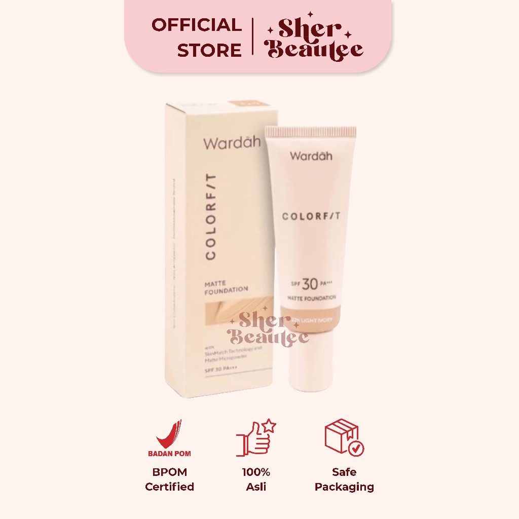 Jual Wardah Colorfit Matte Foundation SPF 30PA++ S2059 | Shopee Indonesia