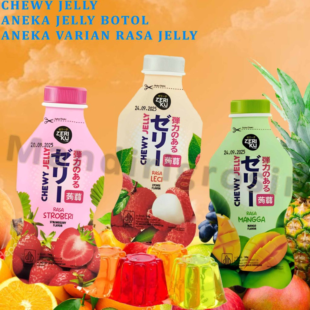 Jual Aneka Jelly Botol * Chewy Jelly * Jelly Aneka Varian Rasa * 30gr | Shopee Indonesia