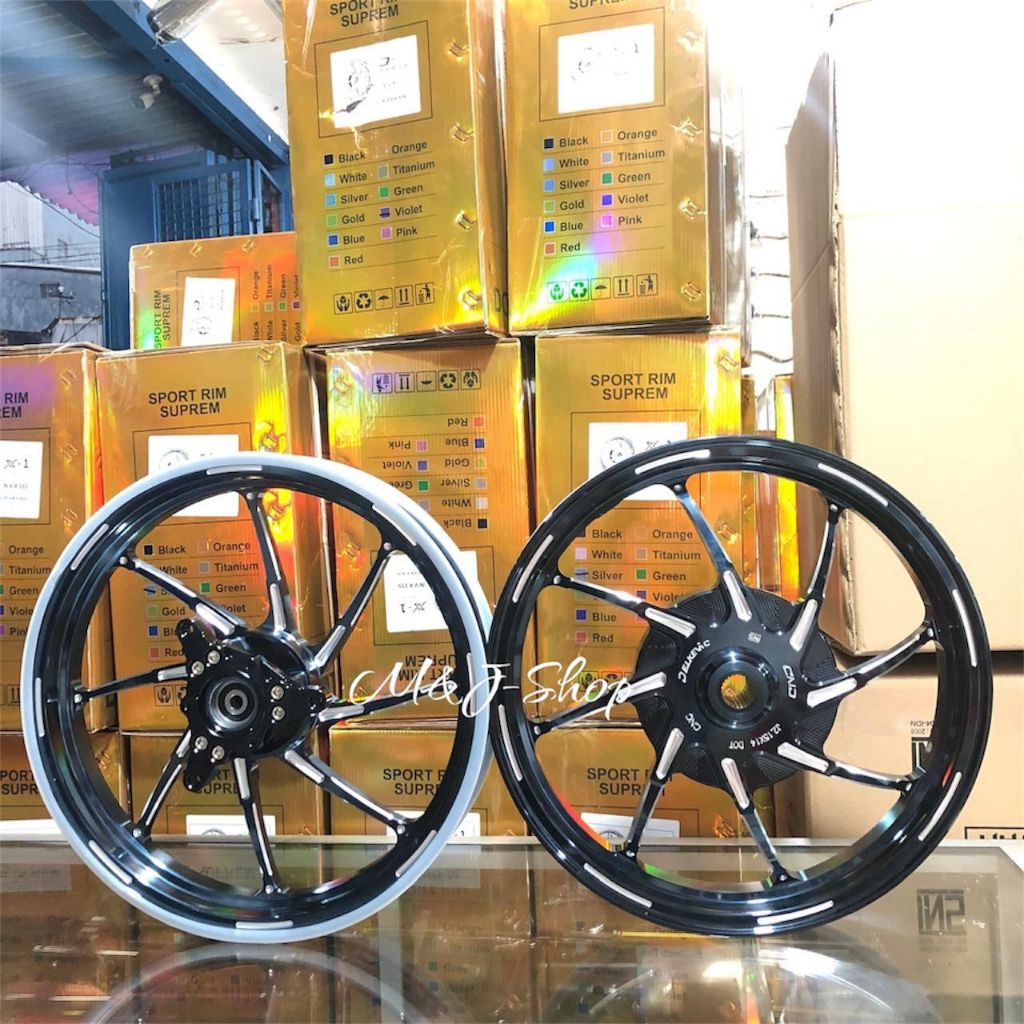 Jual VELG RACING DND DELKEVIC M8 NMAX ALL NEW AEROX 155 UK 185/215-14 ...