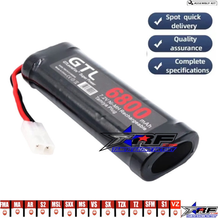 Jual GTL ENERGY SUPER POWER Ni-MH BATTERY 7.2V-6800mAh RACING PACKING ...
