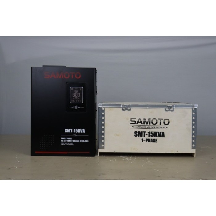 Jual VOLTAGE STABILIZER / AUTO VOLTAGE REGULATOR / AVR SAMOTO 15KVA ...