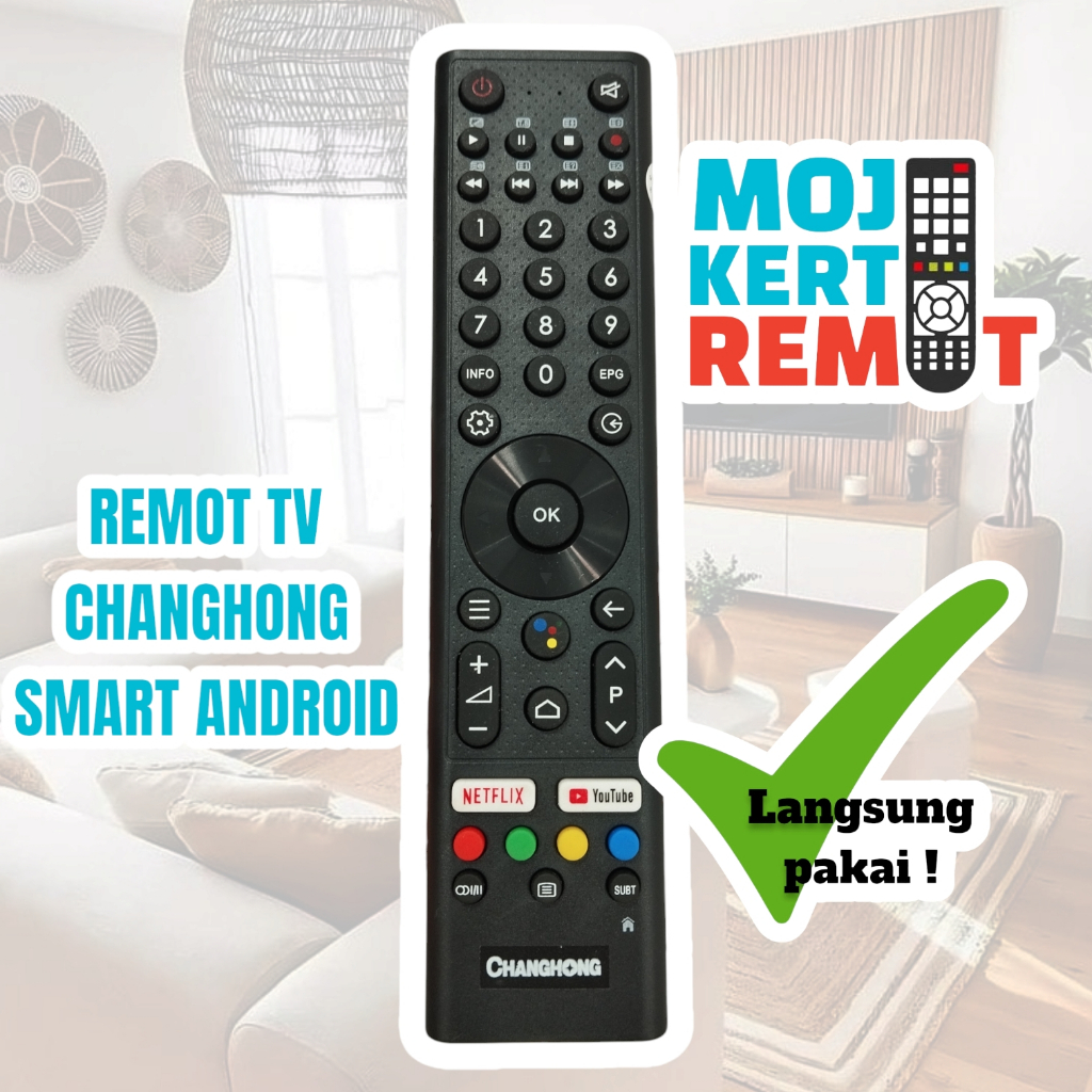 Jual REMOTE TV CHANGHONG LED LCD ANDROID SMART TV | Shopee Indonesia