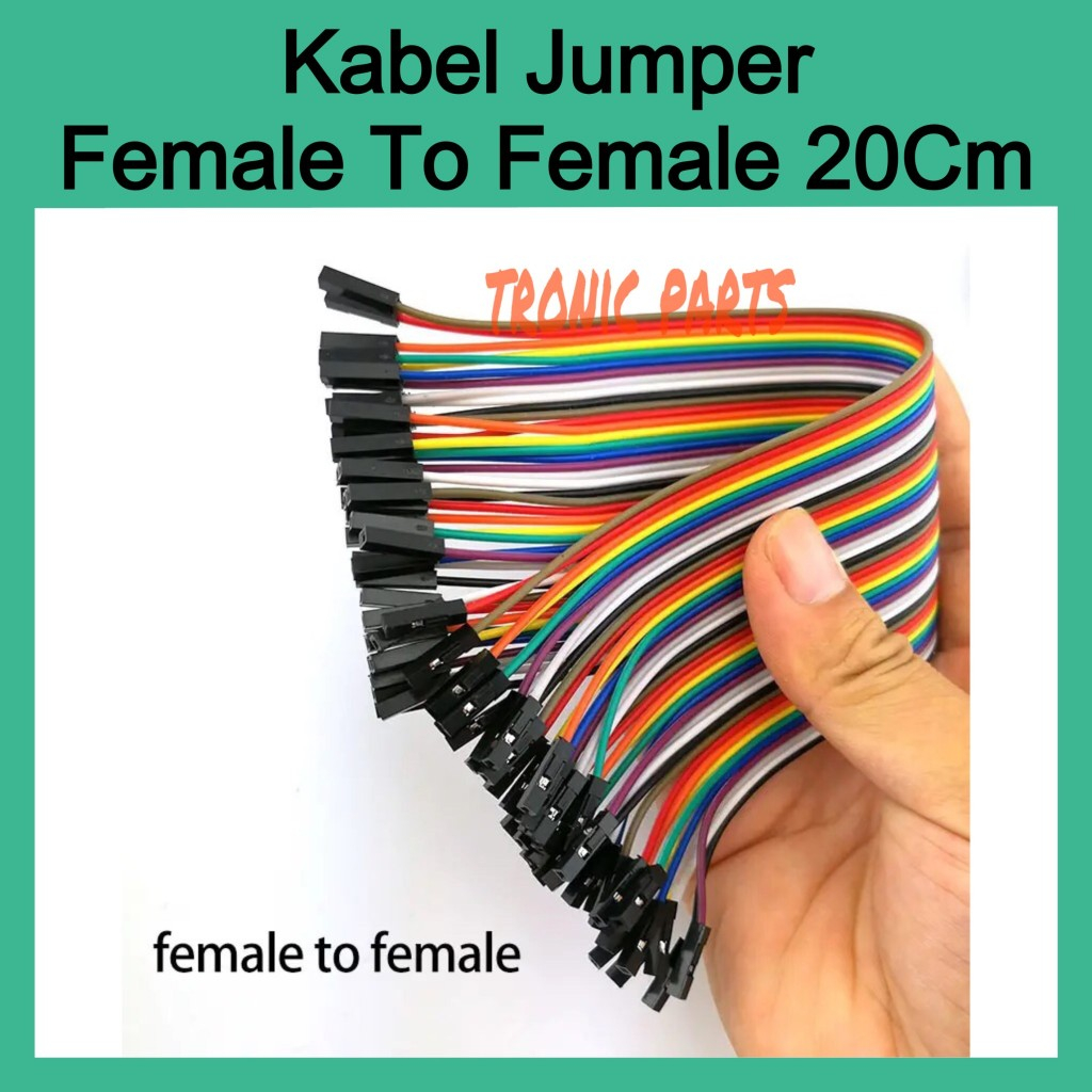 Jual Kabel Jumper Dupont Female to Female 20Cm Breadboard Cable Arduino ...